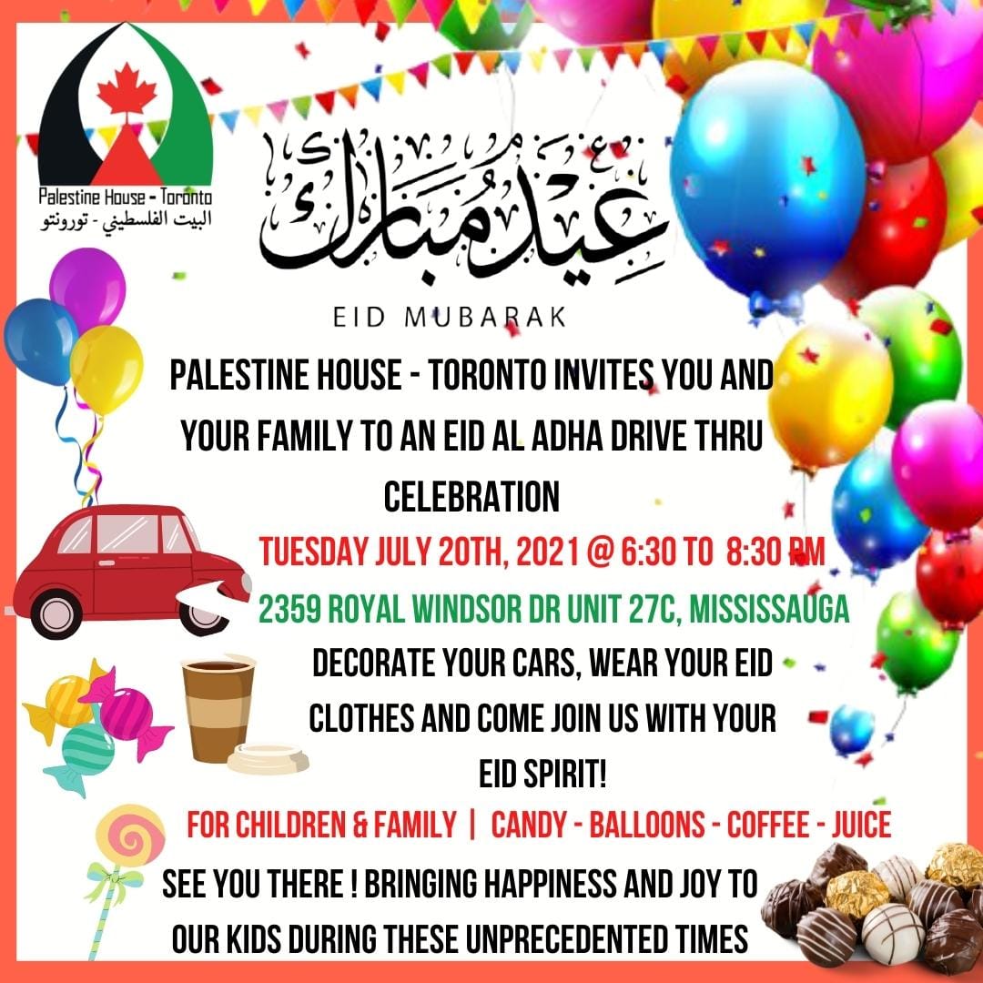 2021 Eid Al-Adha Drive Thru Event - Palestine House - Toronto